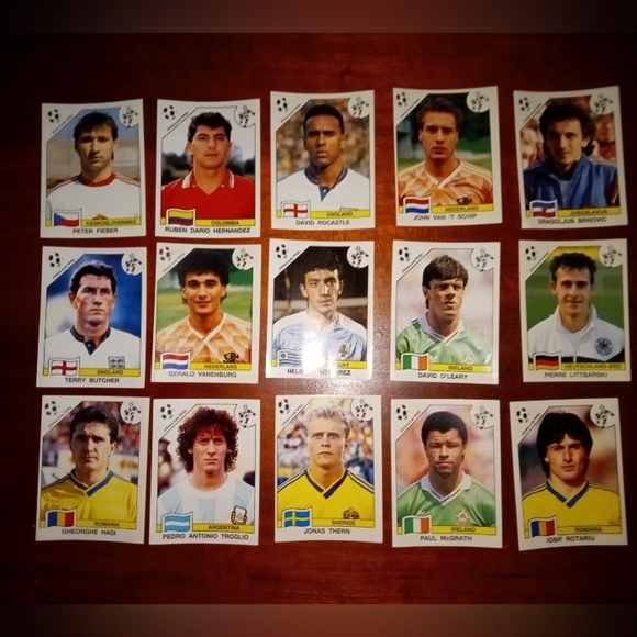 Toys | Vintage Panini Italia 199 World Cup Football Sticker Cards ...